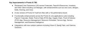Pronto Software Launch New ERP Solution, Pronto Xi 780 - Tech Business News