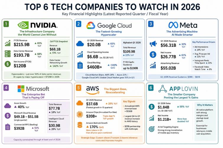 The Big Tech Companies Actually Winning In 2026 — And Numbers That Prove It